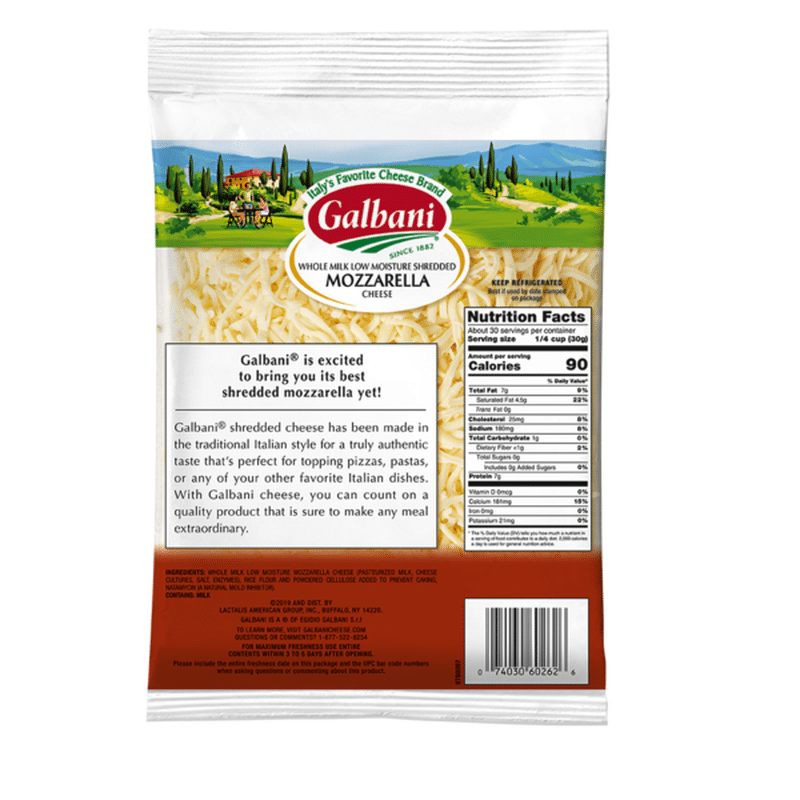 Galbani Galbani Whole Milk Mozzarella Shredded Cheese (32 oz) - Instacart