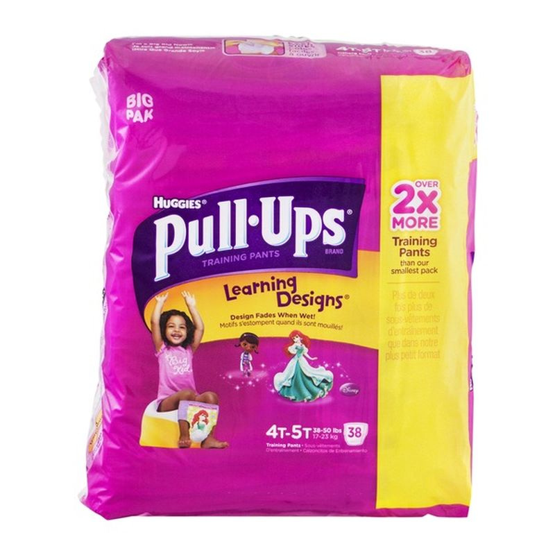 Pull-Ups With Learning Designs for Girls 4T-5T Training Pants (38 ct ...