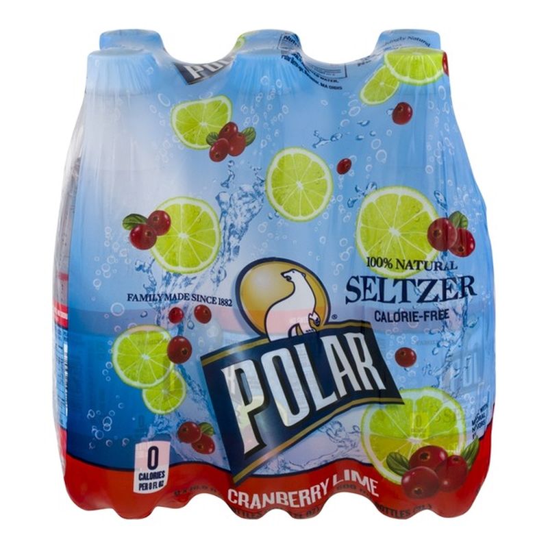 Polar Seltzer, 100% Natural, Cranberry Lime (6 each) - Instacart