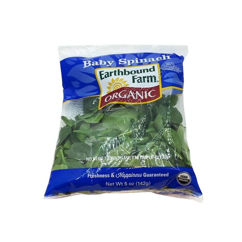 Earthbound Farm Organic Baby Spinach (5 oz bag) - Instacart