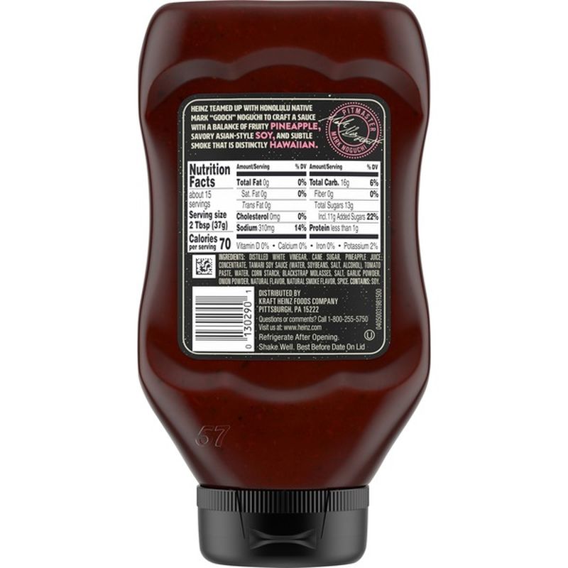 Heinz Hawaii Style Sweet & Fruity BBQ Sauce (19 oz) - Instacart