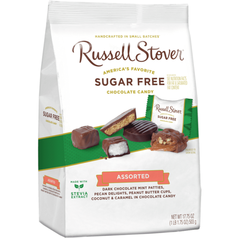 Russell Stover Chocolate Candy, Sugar Free, Assorted (17.75 oz) - Instacart