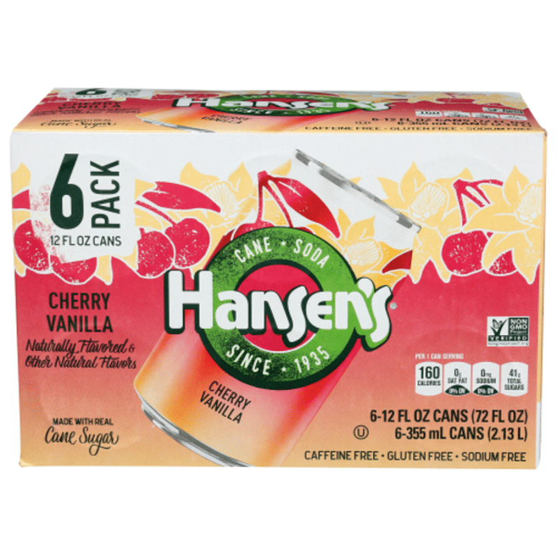 Hansen's Cherry Vanilla Can (12 fl oz) - Instacart