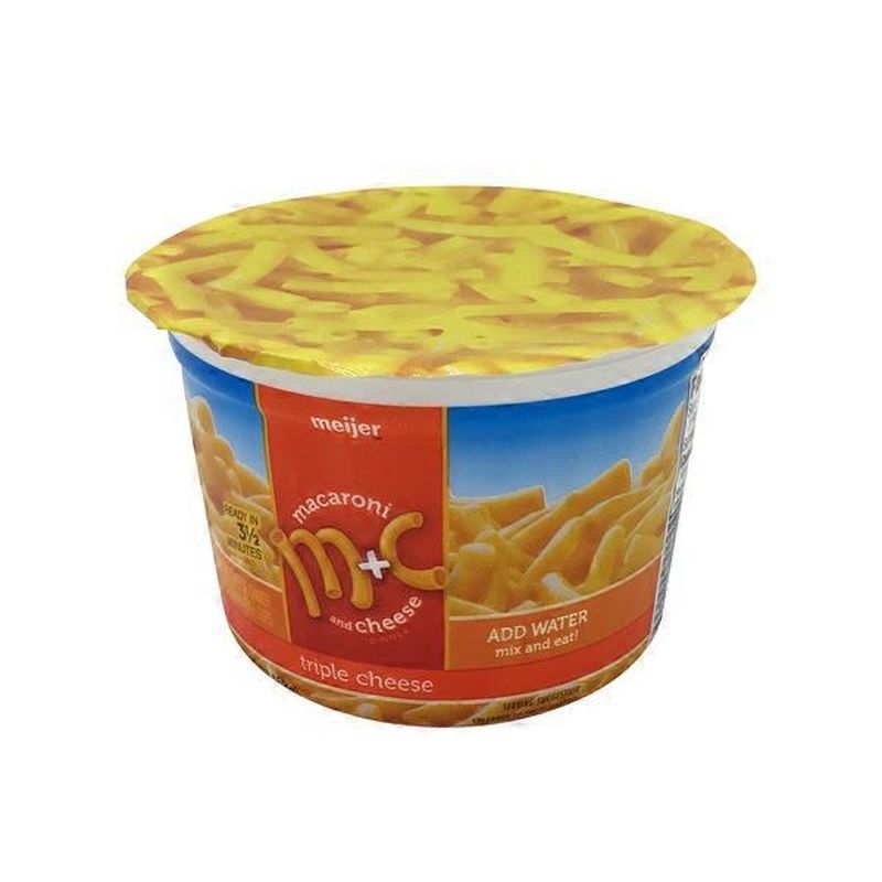 Meijer triple cheese MACARONI AND CHEESE DINNER (2.05 oz) - Instacart