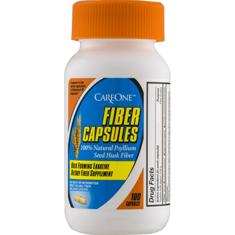 CareOne Fiber Capsules, Bulk Forming Laxative (100 each) - Instacart