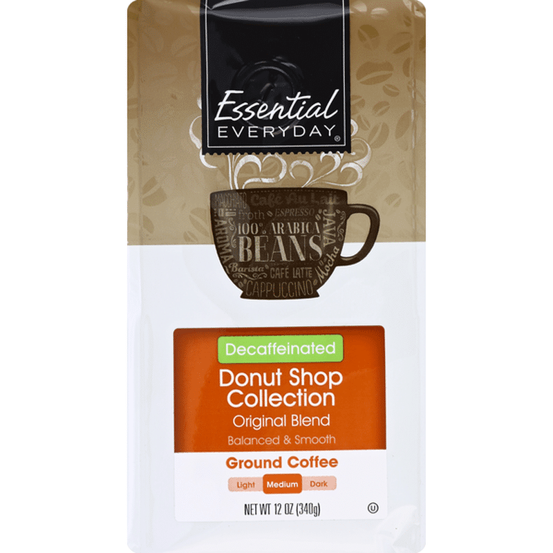 Essential Everyday Coffee, Ground, Medium, Original Blend, Donut Shop ...