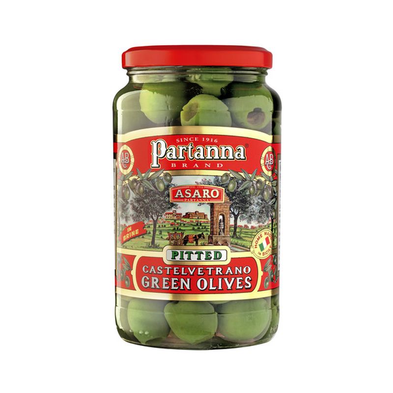 Partanna Green Castelvetrano Pitted Olives (260 g) - Instacart