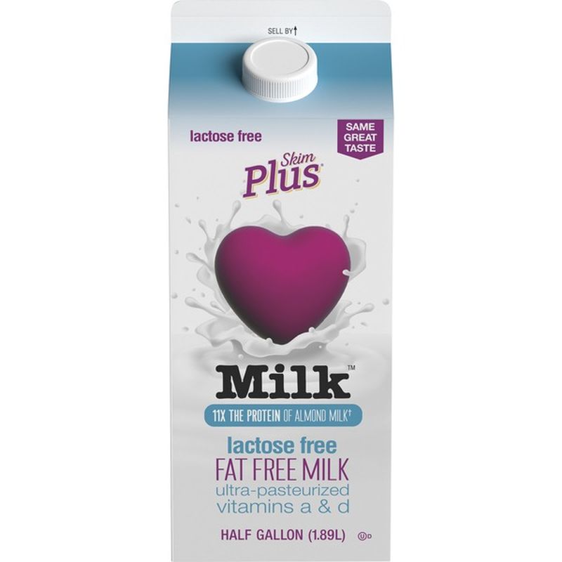 Skim Plus Lactose Free Milk (0.5 gal) - Instacart