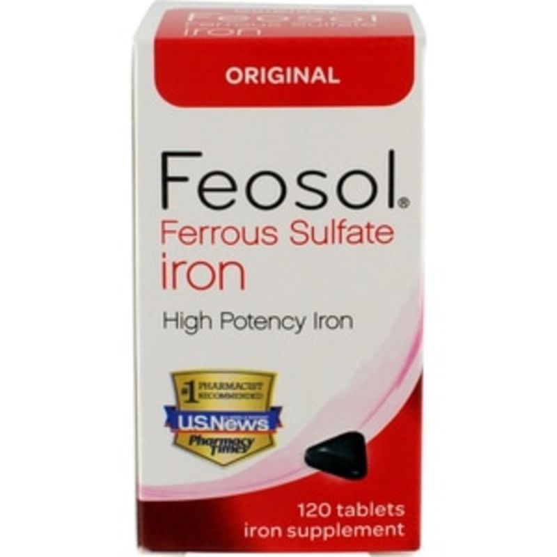 Feosol Ferrous Sulfate Iron Supplement - 120 CT (120 ct) - Instacart