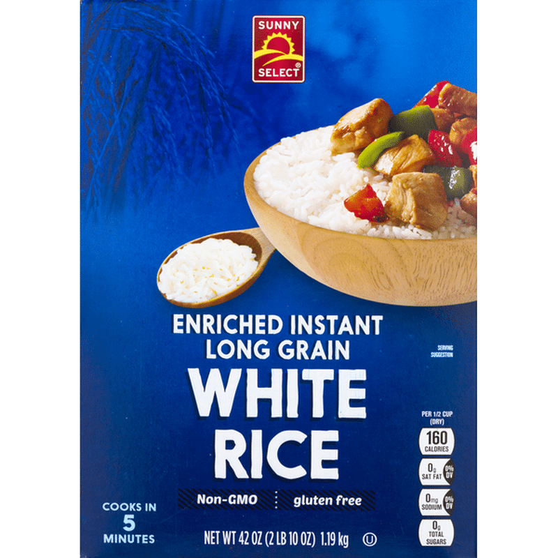 Sunny Select White Rice, Long Grain, Enriched, Instant (42 oz) - Instacart