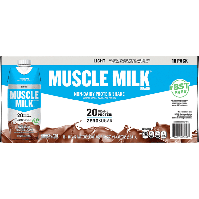 Muscle Milk Light Protein Chocolate Shake 18 Each Instacart