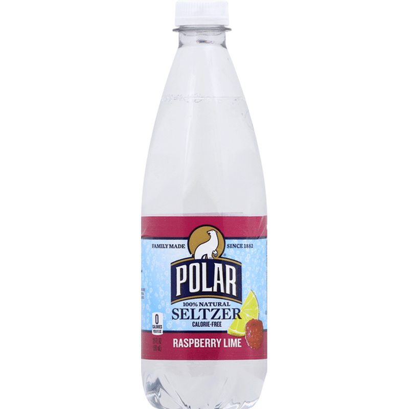 Polar Seltzer, 100% Natural, Raspberry Lime (20 oz) - Instacart