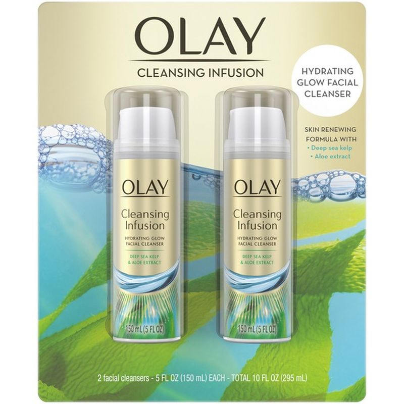 Olay Cleansing Infusion Hydrating Glow Facial Cleanser (5 fl oz ...