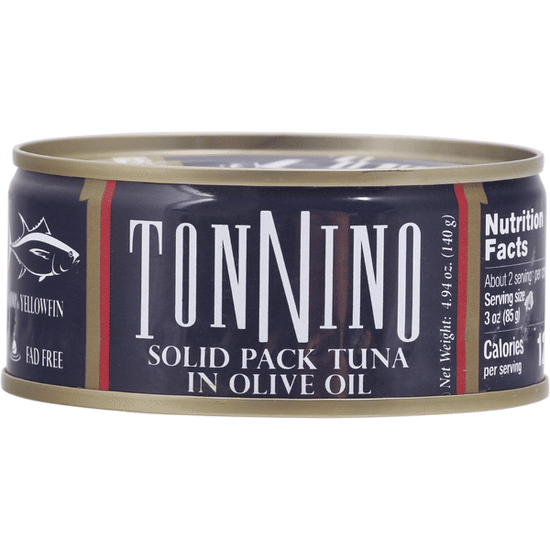 Tonnino Tuna, Solid Pack, in Olive Oil (4.92 oz) - Instacart