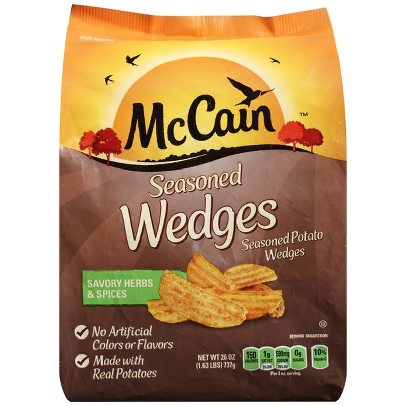 McCain Savory Herbs & Spices Potato Wedges (26 oz) - Instacart