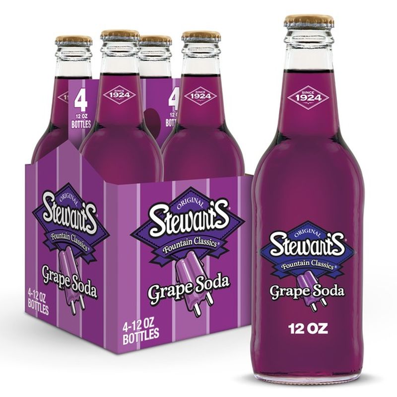 Stewart's Grape Soda Made with Sugar (12 fl oz) - Instacart