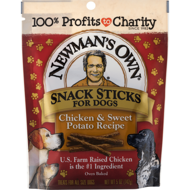 Newman's Own Snack Sticks For Dogs Chicken & Sweet Potato Recipe (5 oz ...