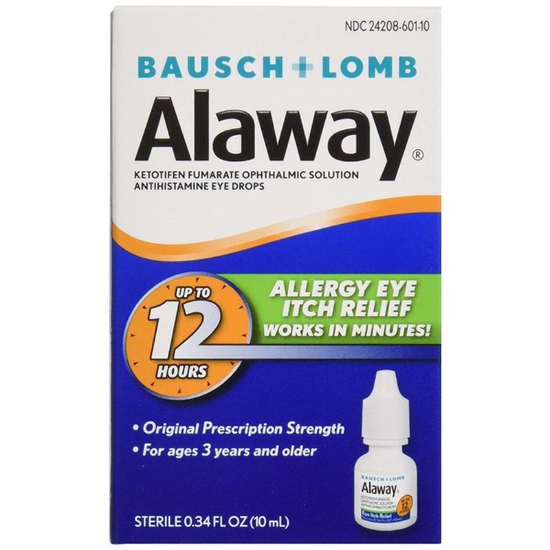 Alaway Eye Drops, Antihistamine (0.34 oz) - Instacart