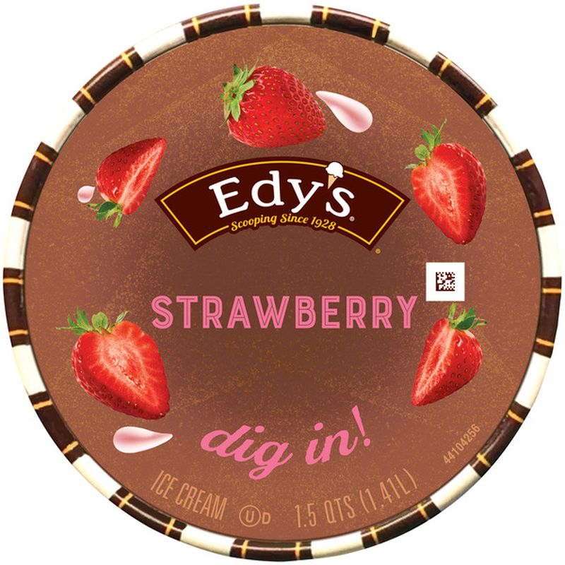 Edy's/Dreyer's Strawberry Ice Cream (1.5 qt) - Instacart