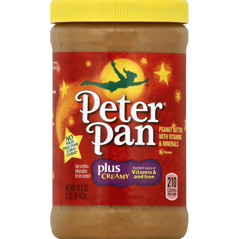 Peter Pan Peanut Butter, Plus Creamy (16.3 oz) - Instacart