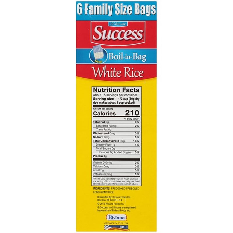 Success Family Size Boil-in-Bag Precooked White Rice (32 oz) - Instacart