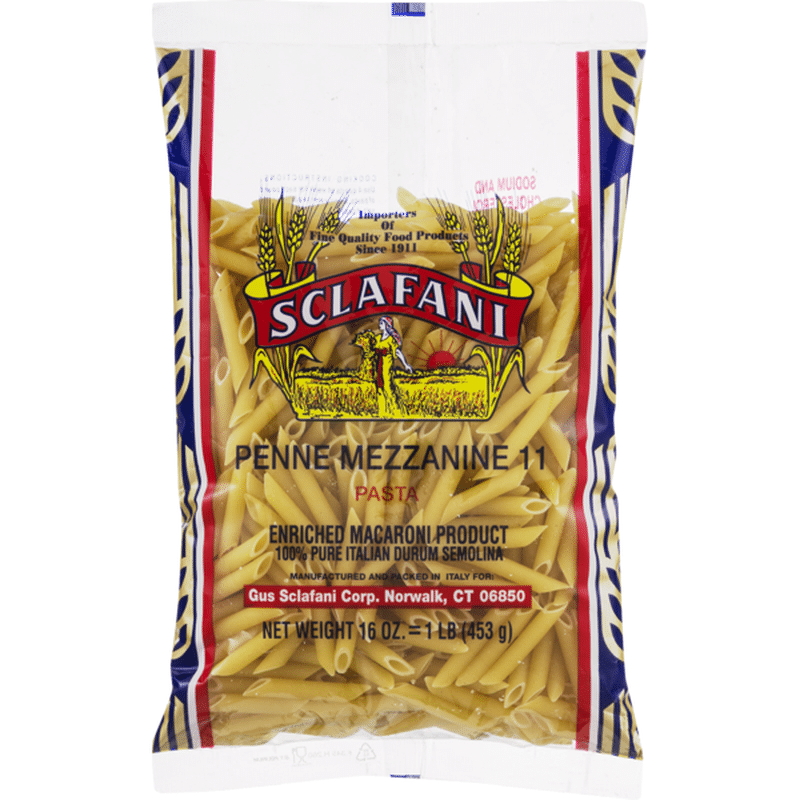 Sclafani Scalfani Pasta Penne Mezzanine 11 (16 oz) - Instacart