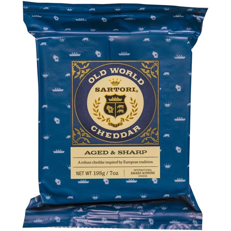 Sartori Aged & Sharp Old World Cheddar Cheese (7 oz) - Instacart