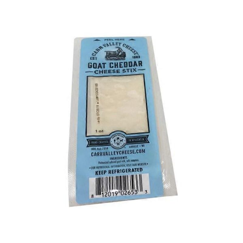 Carr Valley Cheese Goat Cheddar Cheese Stick (1 oz) Delivery or Pickup ...