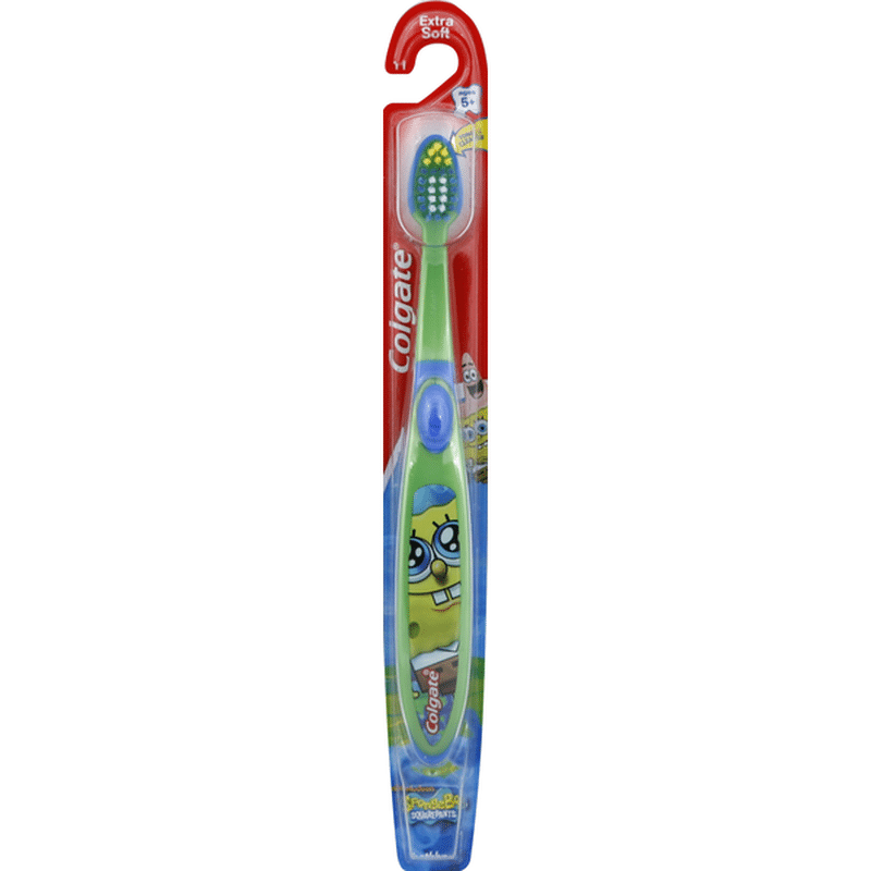 Colgate Nickelodeon SpongeBob SquarePants Toothbrush Extra Soft (1 ct ...