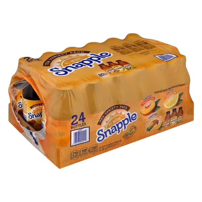 Snapple Tea 3 Flavor Variety Pack (20 fl oz) - Instacart