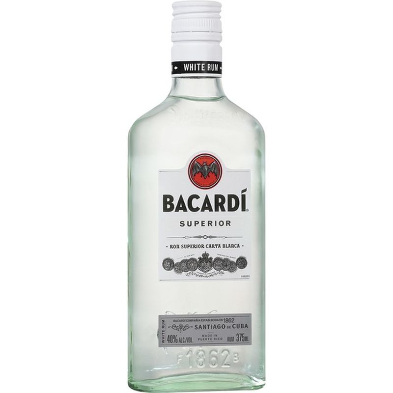 Bacardi Superior White Rum (375 ml) - Instacart