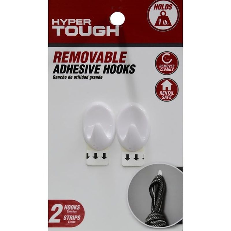 Hyper Tough Small Designer Removable Adhesive Hooks (2 ct) - Instacart