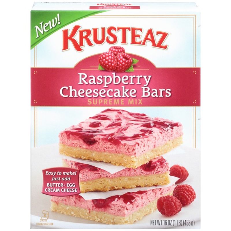 Krusteaz Raspberry Cheesecake Bars (16 oz) - Instacart