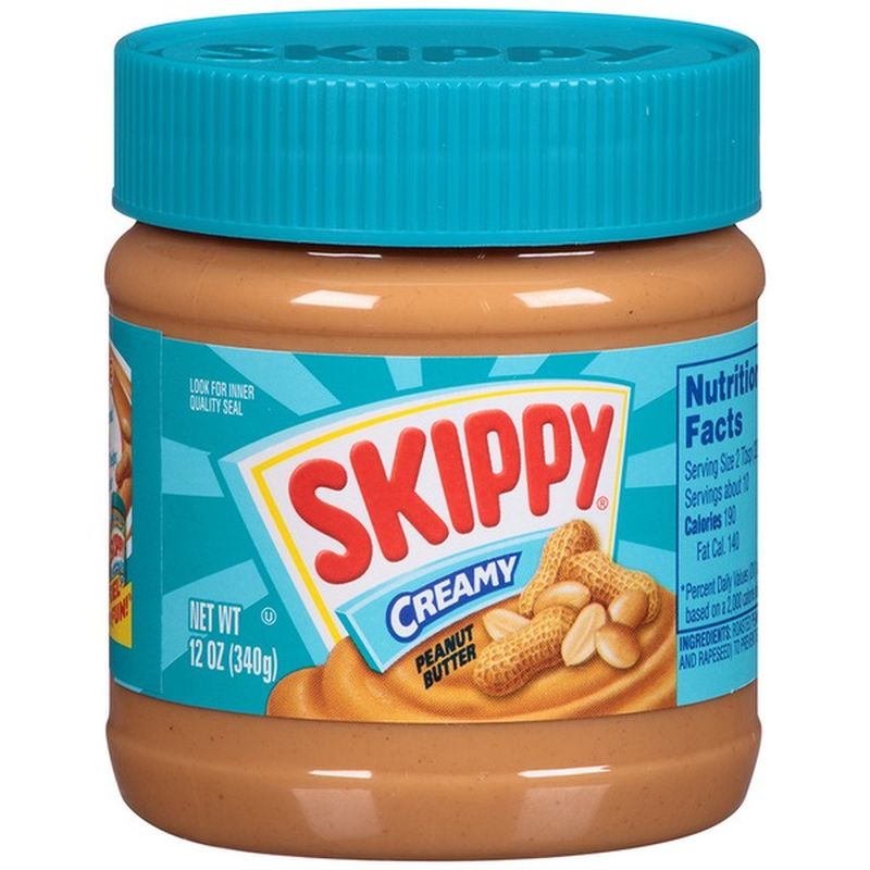 Skippy Creamy Peanut Butter (12 oz) - Instacart