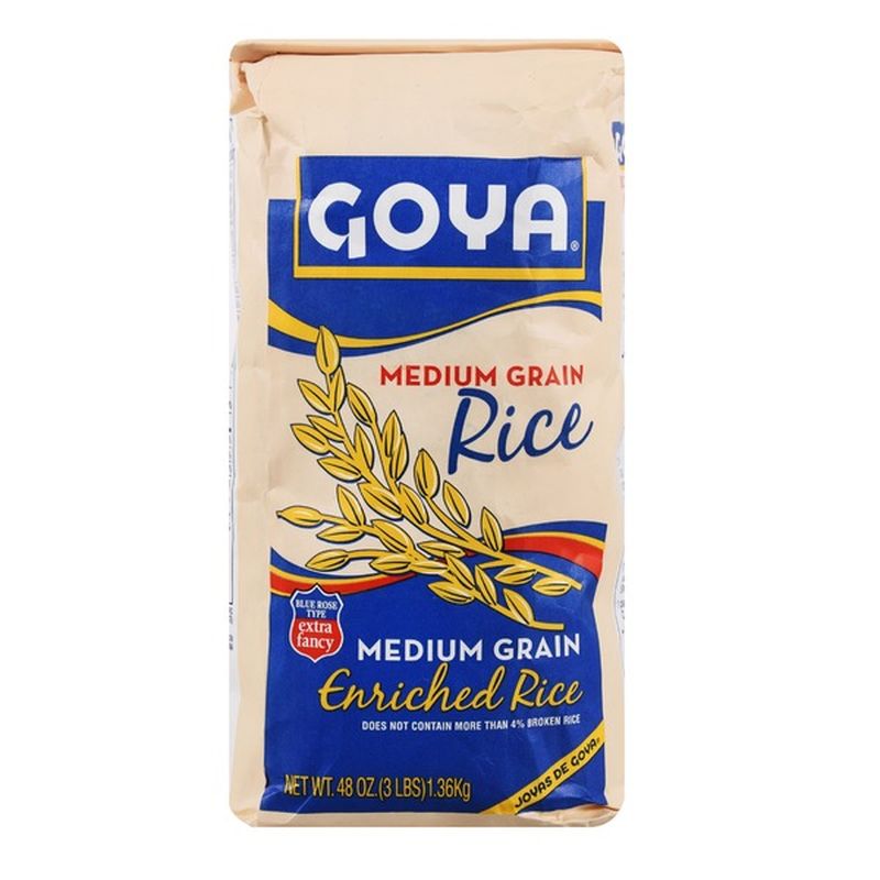 Goya Medium Grain Enriched Rice (3 lb) - Instacart