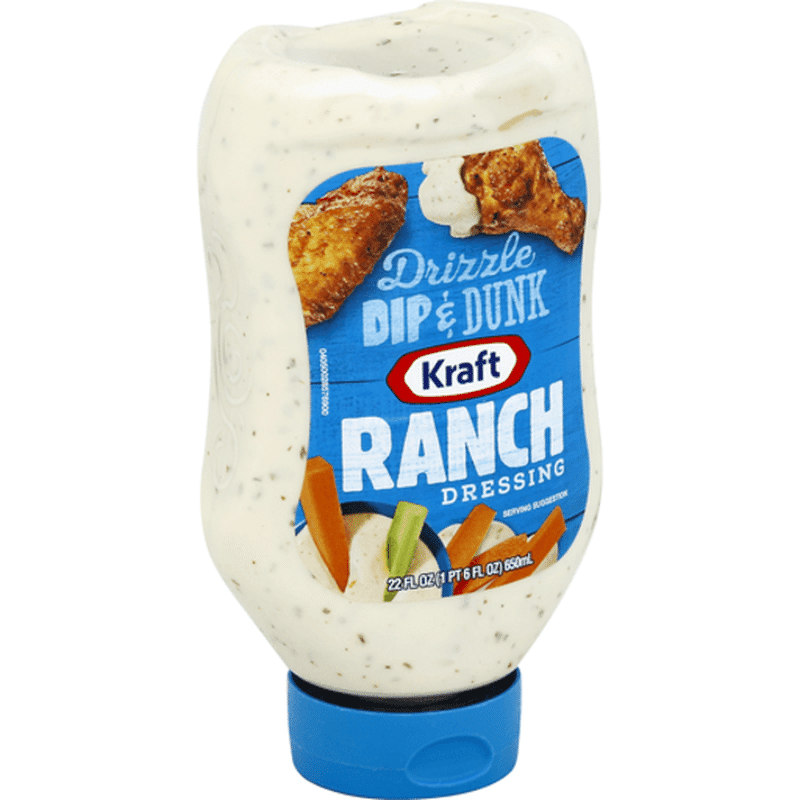 Kraft Drizzle, Dip and Dunk Ranch Dressing (22 fl oz) - Instacart