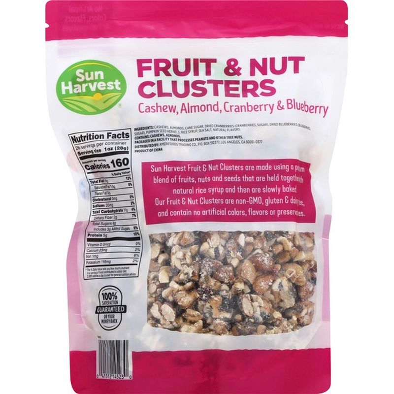 Sun Harvest Fruit And Nut Clusters Cashew Almond Cranberry And Blueberry 28 Oz Instacart 