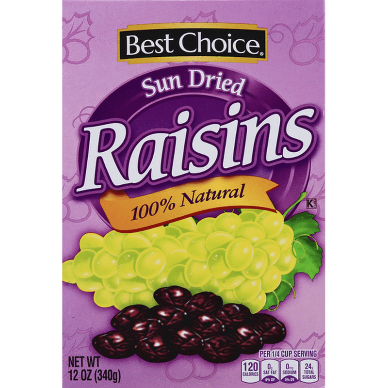 Best Choice Raisins, Sun Dried (12 oz) - Instacart
