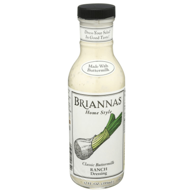 Briannas Dressing Dressing, Classic Buttermilk Ranch (12 oz) - Instacart