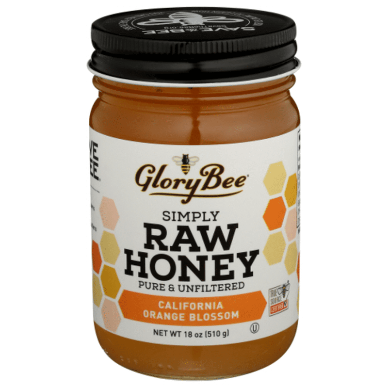 GloryBee California Orange Blossom Simply Pure & Unfiltered Raw Honey ...