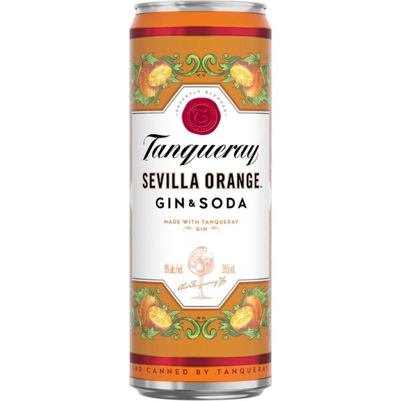 Tanqueray Sevilla Orange Gin & Soda (12 fl oz) - Instacart