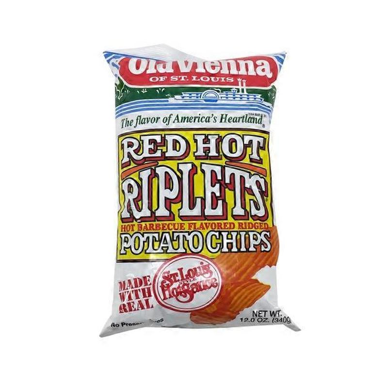 Old Vienna Red Hot Riplets Potato Chips (12 oz) Delivery or Pickup Near ...