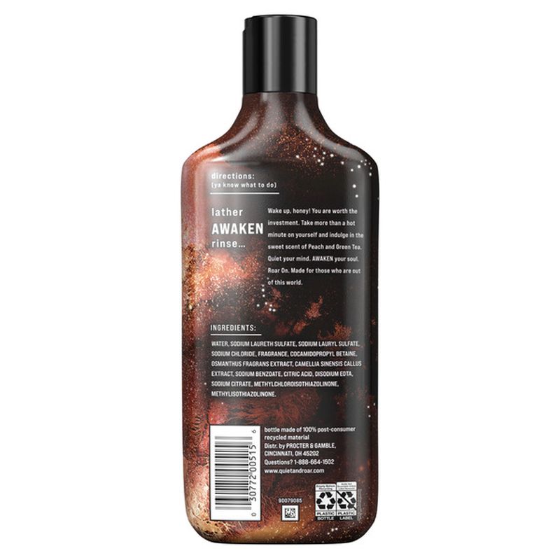 Quiet & Roar Body Wash Scent Of Peach + Green Tea (16 oz) - Instacart