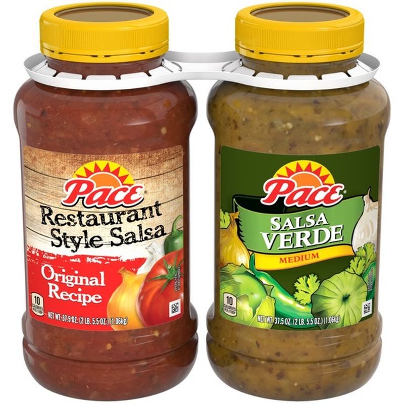 Pace® Medium Restaurant Style Salsa & Salsa Verde (37.5 oz) - Instacart