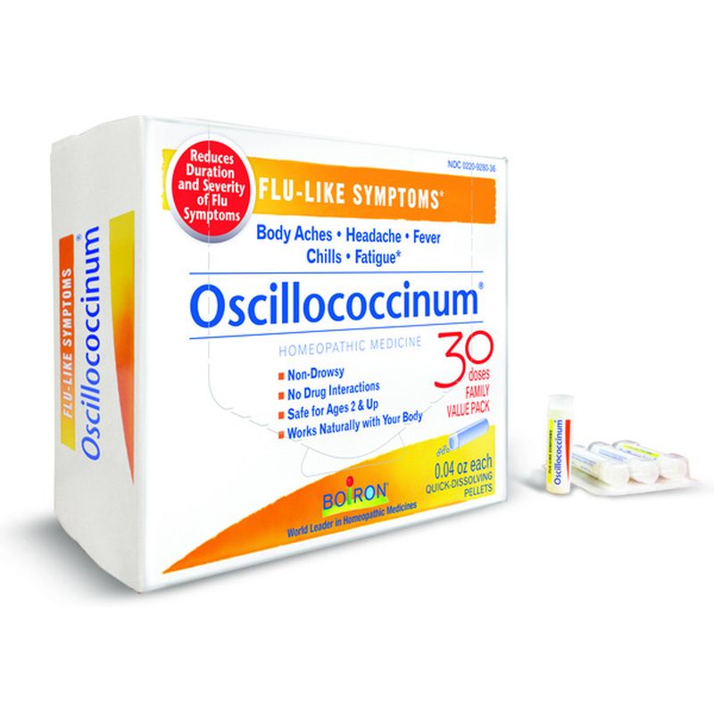 Boiron Oscillococcinum, Homeopathic Medicine for Flu-Like Symptoms (30 ...