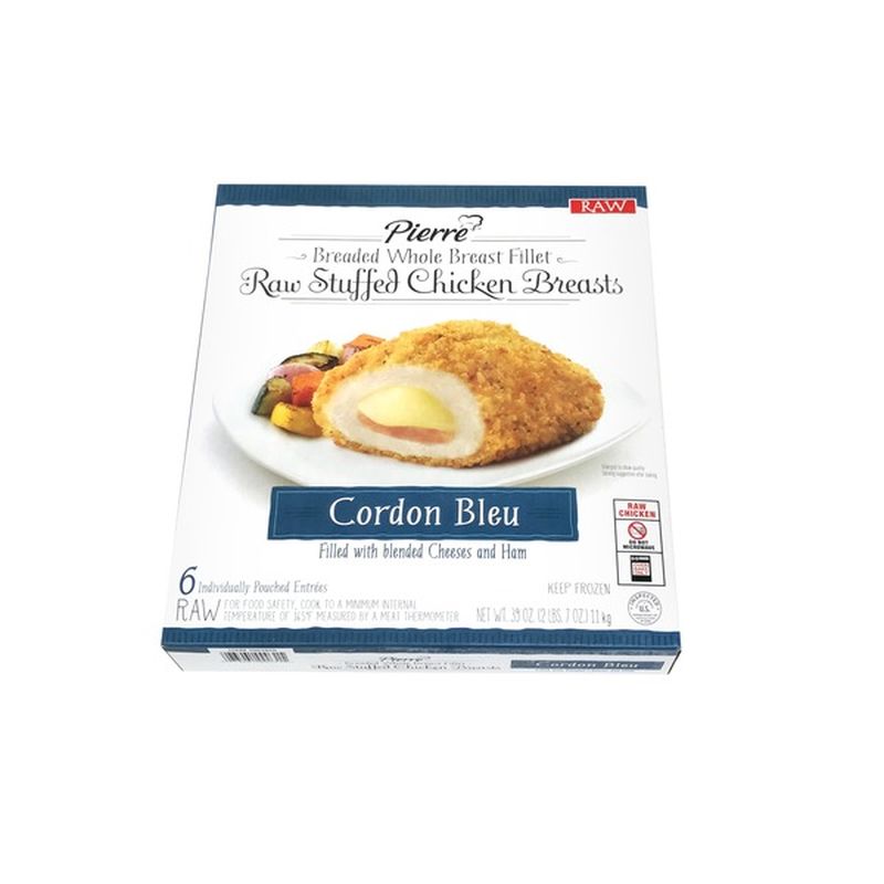 Pierre's Chicken Cordon Bleu, Raw (6.5 oz) - Instacart
