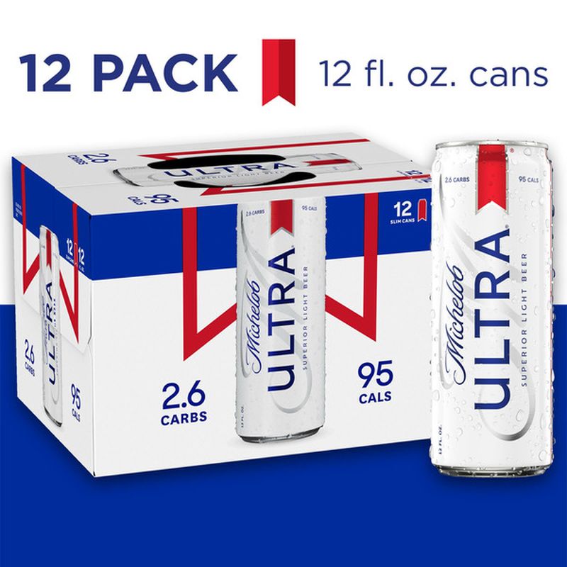 Michelob Ultra Light Beer Cans 12 Fl Oz Instacart
