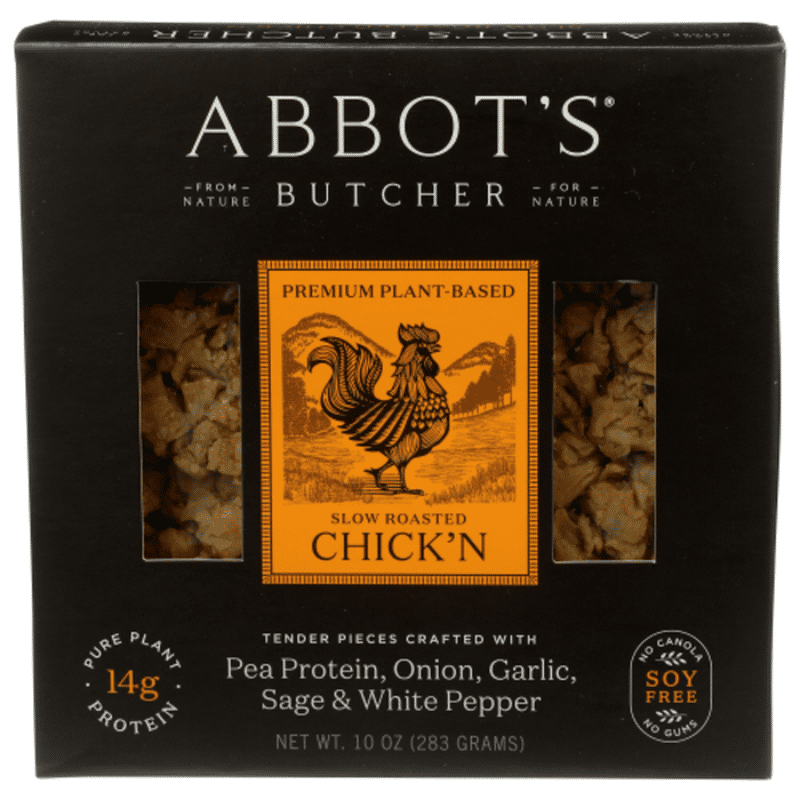 Abbot's Butcher Slow Roasted Plant-Based Vegan Chick'n (10 oz) - Instacart