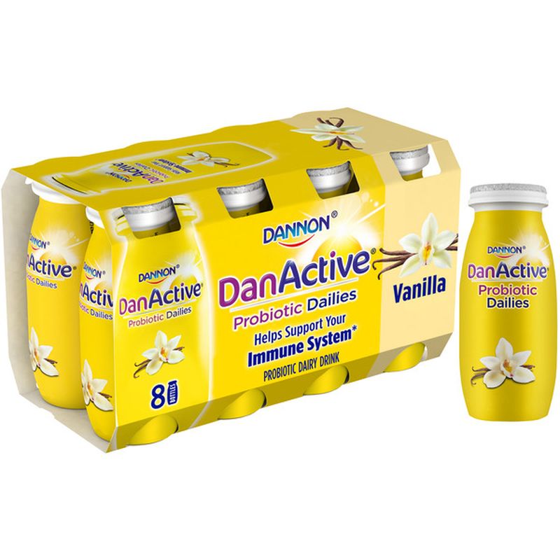 DanActive Probiotic Dailies Vanilla Dairy Drink (3.1 fl oz) Delivery or ...