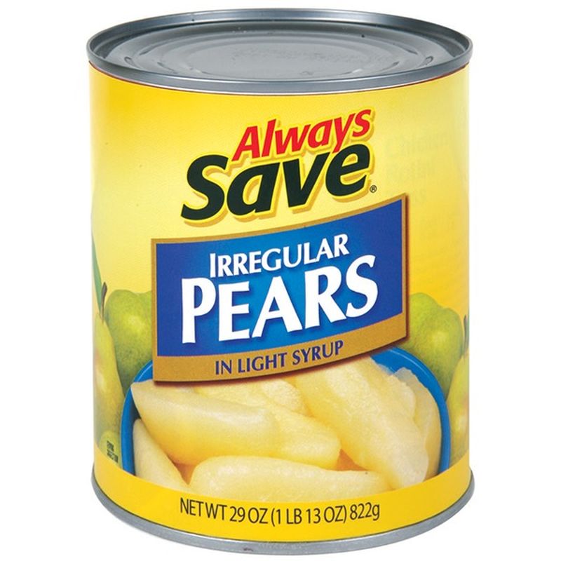Always Save Pear Halves In Light Syrup (29 oz) - Instacart